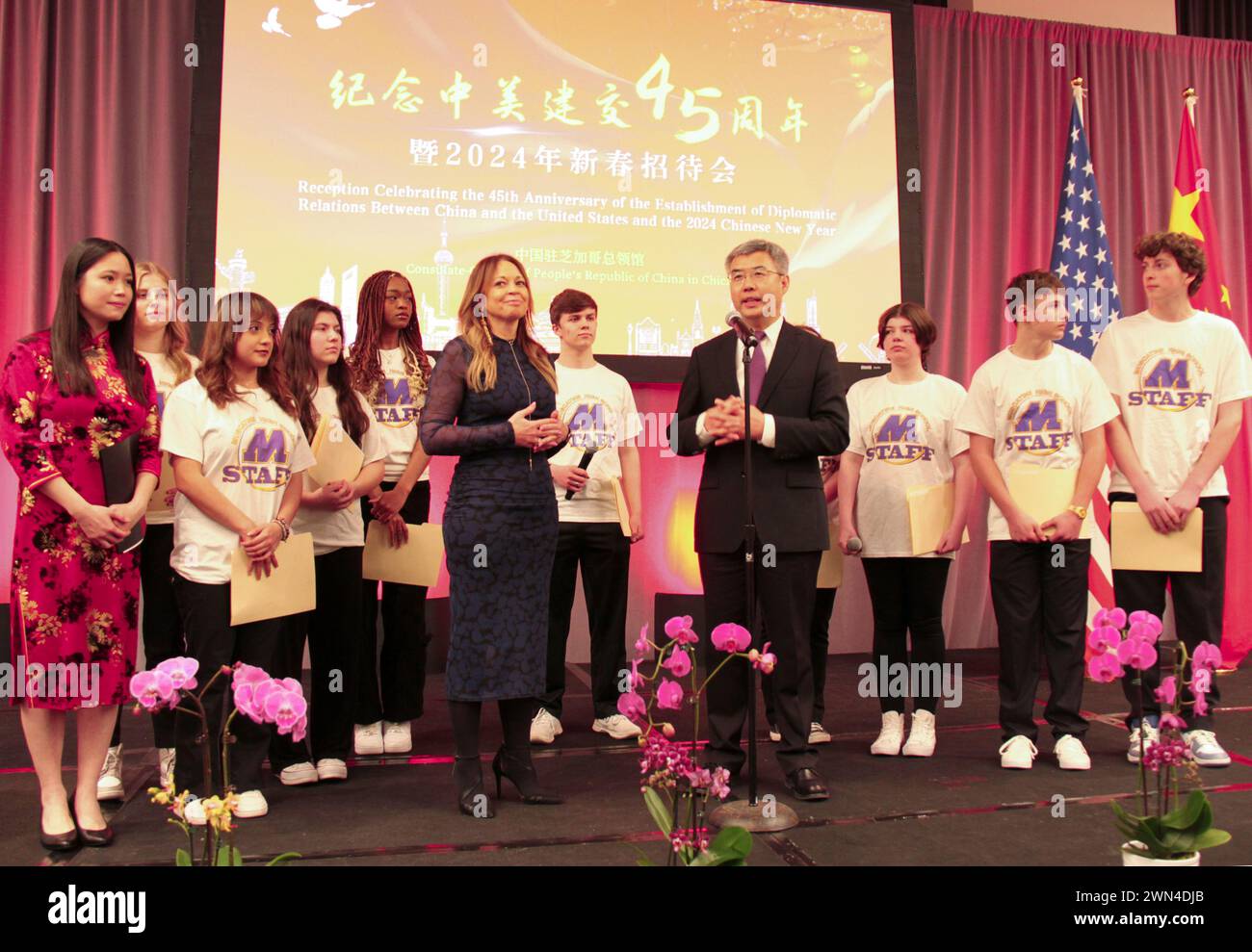 Chicago, USA. 27th Feb, 2024. Chinese Consul General in Chicago Zhao ...