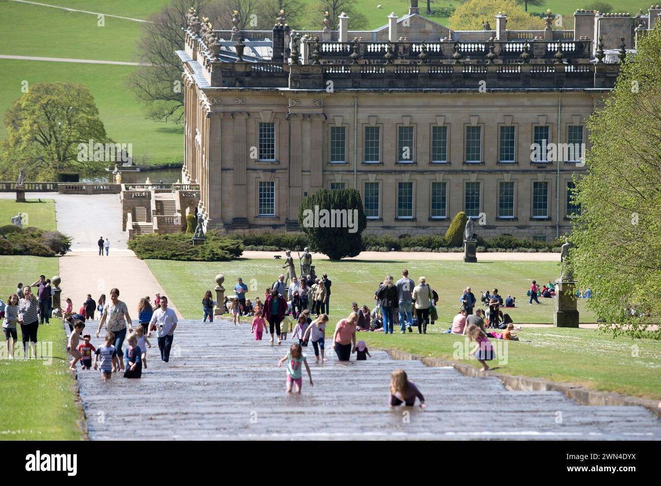 Chatsworth cascade house hi-res stock photography and images - Alamy
