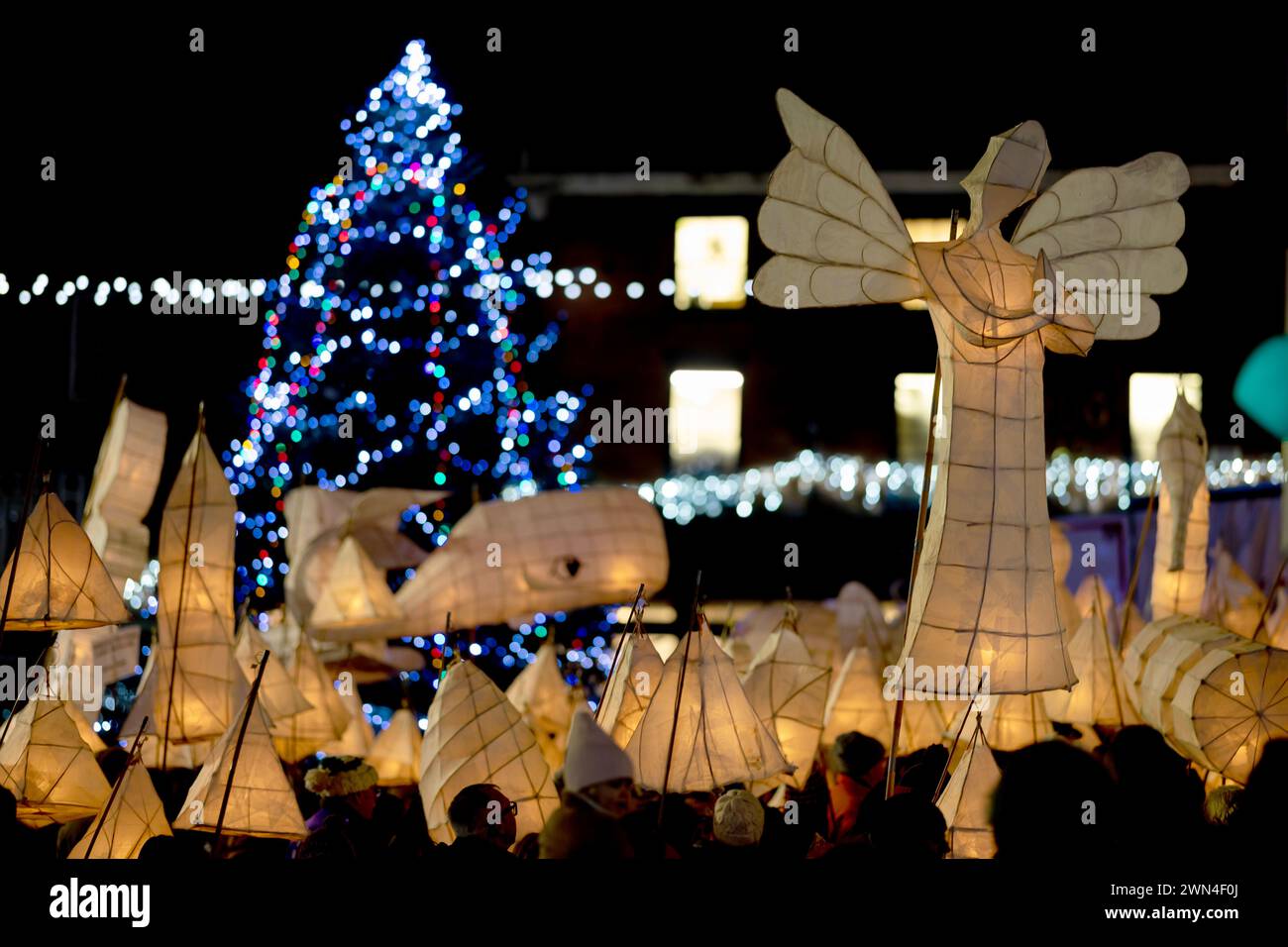 09/12/22 Illuminated drumming troupe ’Spark’ lead a procession of ...