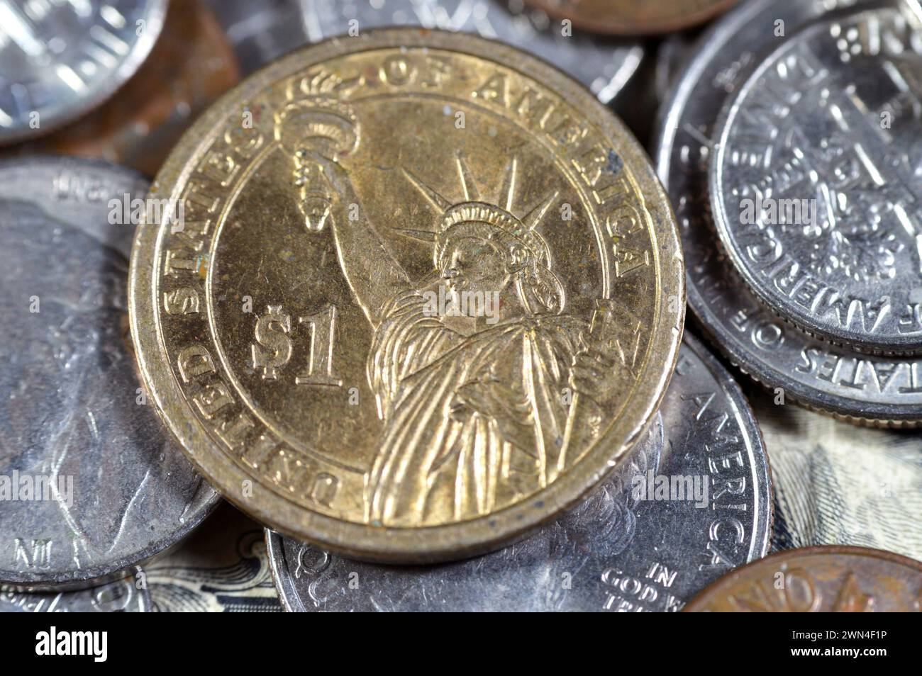 Presidential dollar coin series hi-res stock photography and images - Alamy