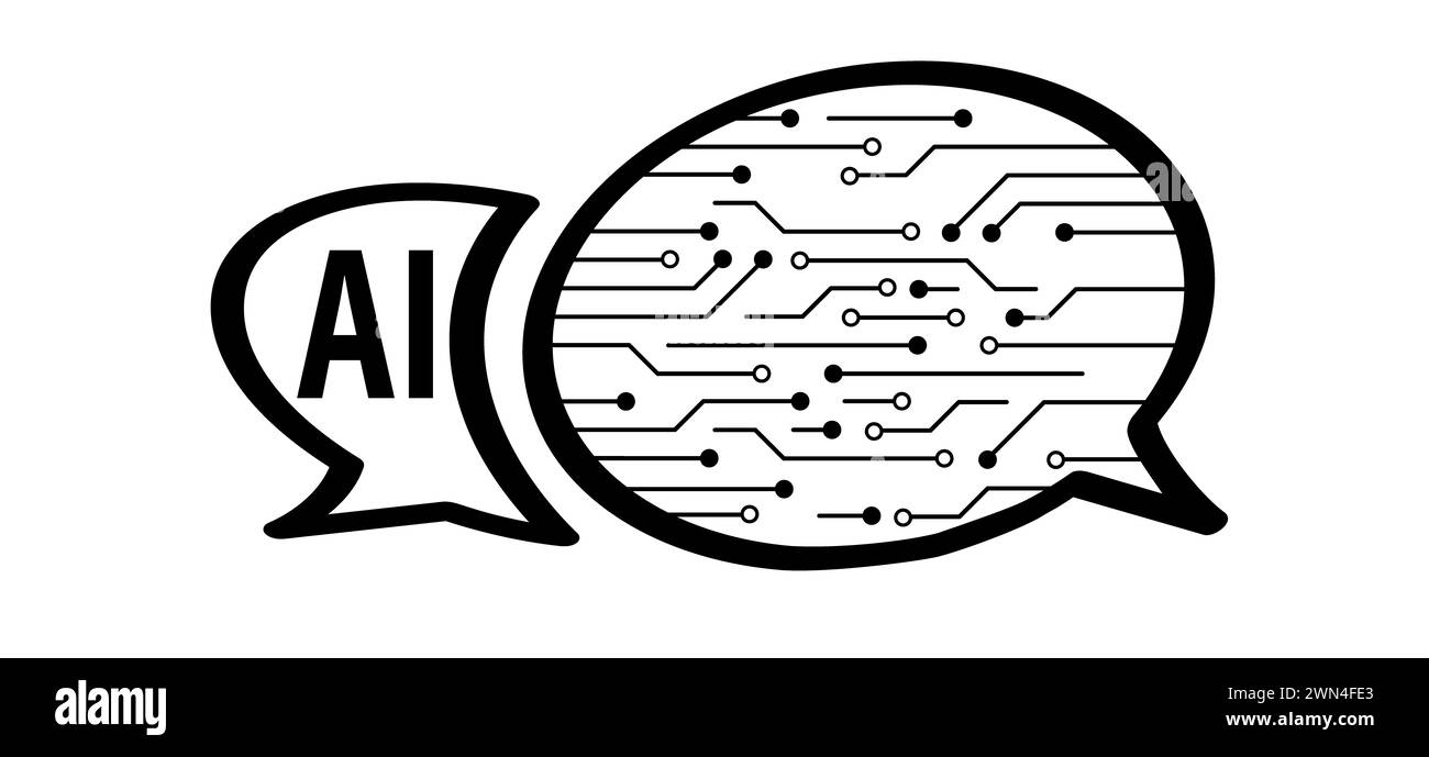 Image ai text icon Cut Out Stock Images & Pictures - Alamy