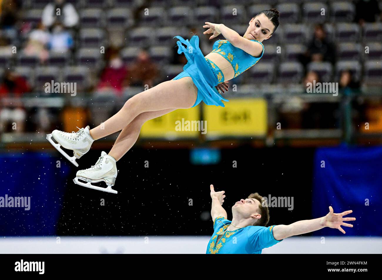 Debora Anna COHEN & Lukas VOCHOZKA (CZE), during Junior Pairs Free ...