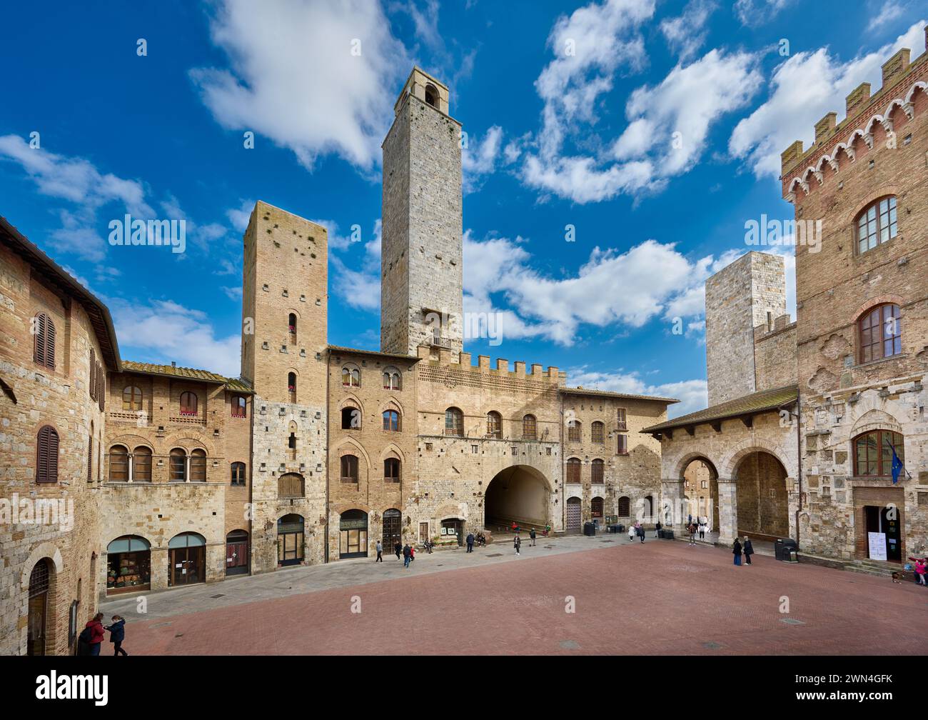 medieval town San Gimignano, Tuscany, Italy Stock Photo - Alamy