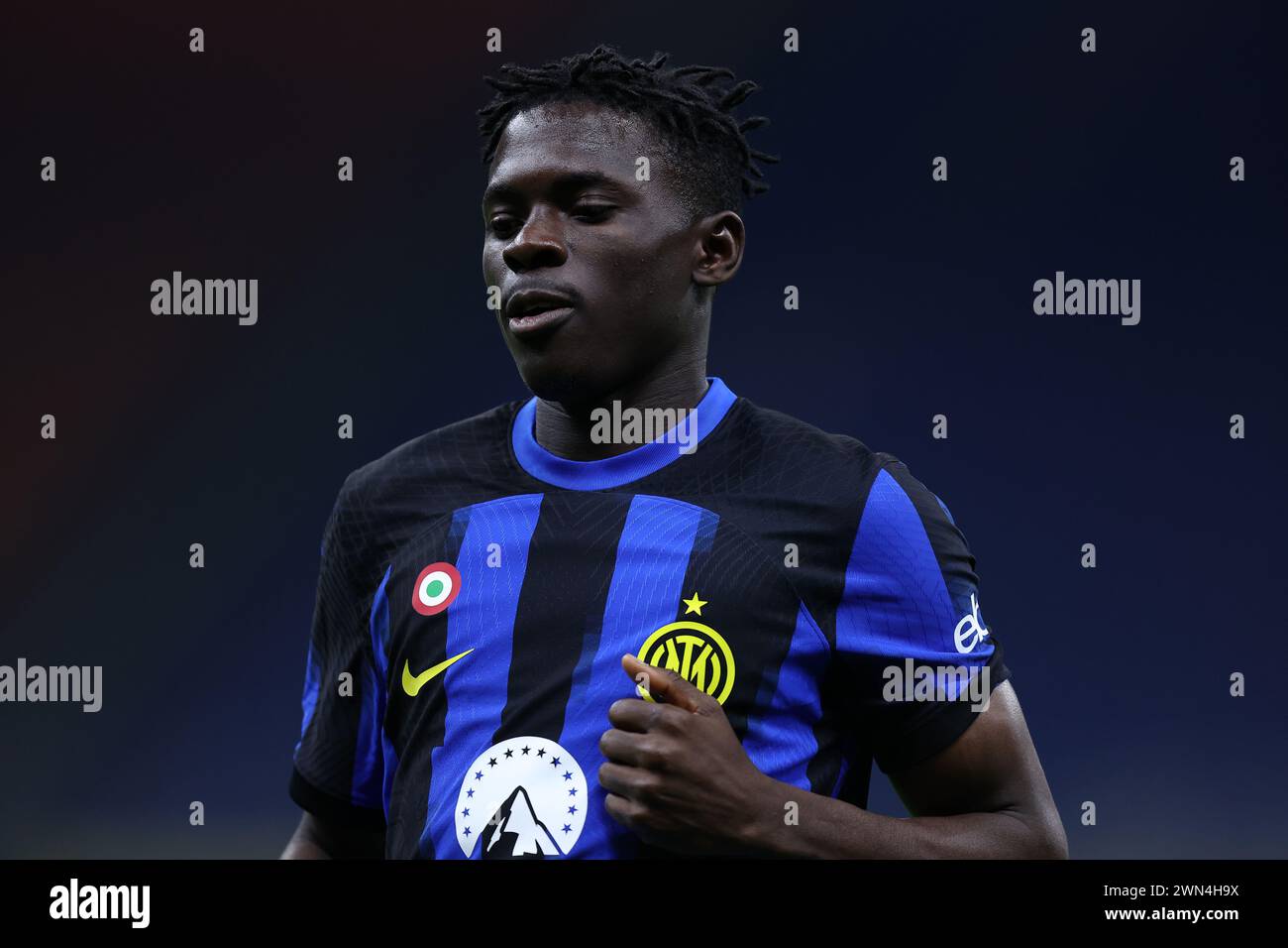 Milano, Italy. 28th Feb, 2024. Ebenezer Akinsanmiro of Fc ...