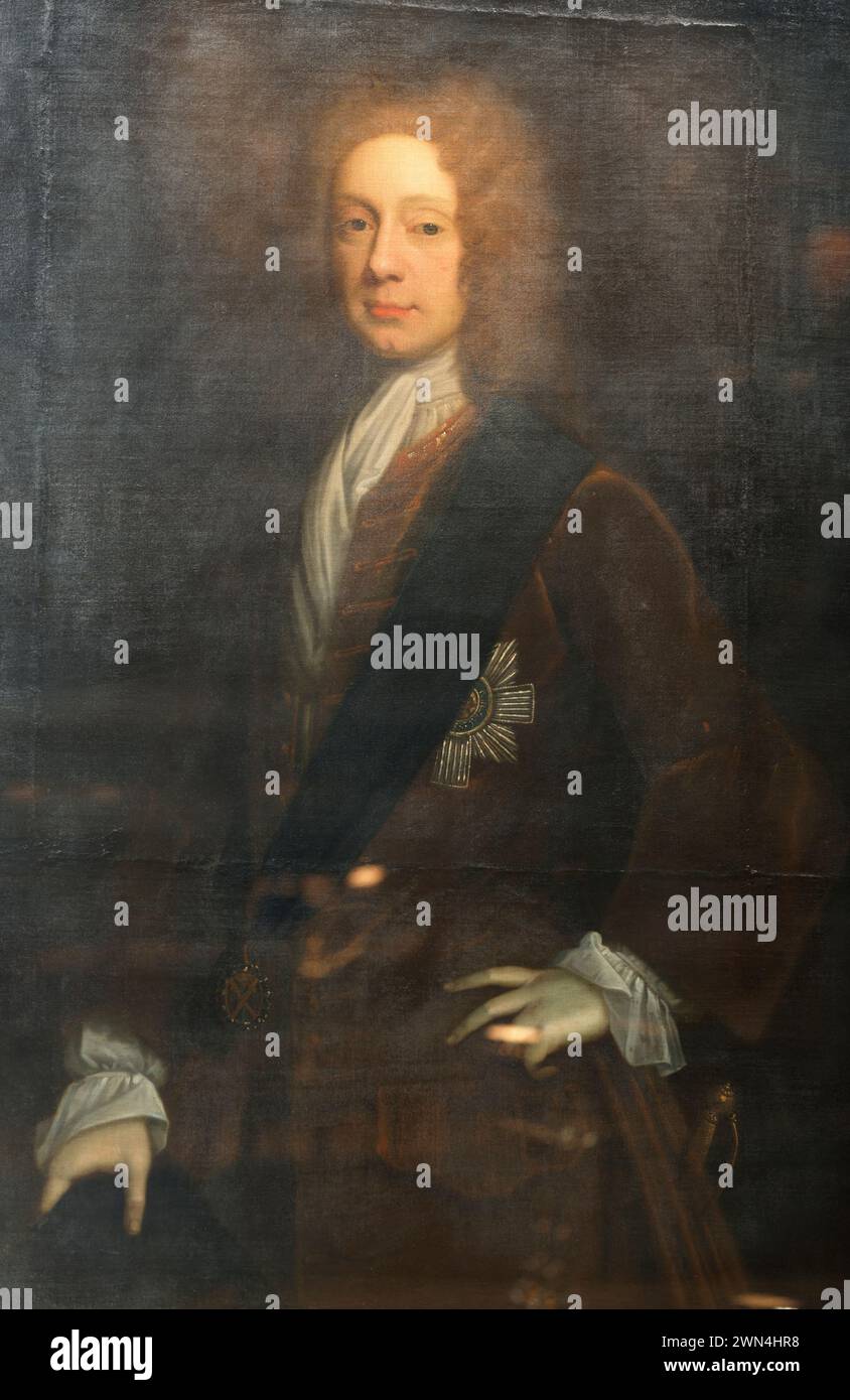 Portrait painting of Charles Boyle, Earl of Orrery, in the dining room ...