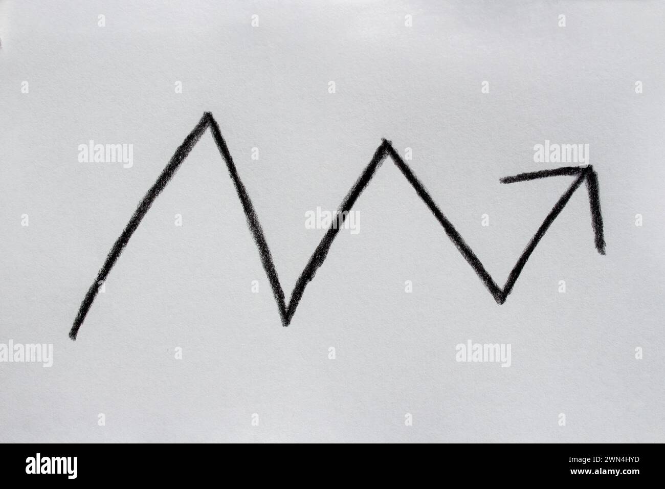 Arrow texture paper isolated hi-res stock photography and images - Alamy