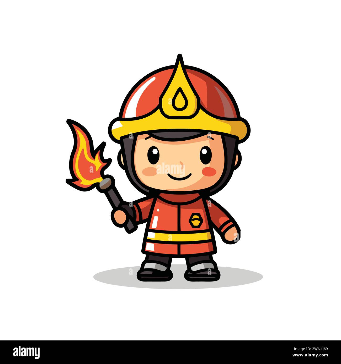 Cartoon fireman hi-res stock photography and images - Alamy