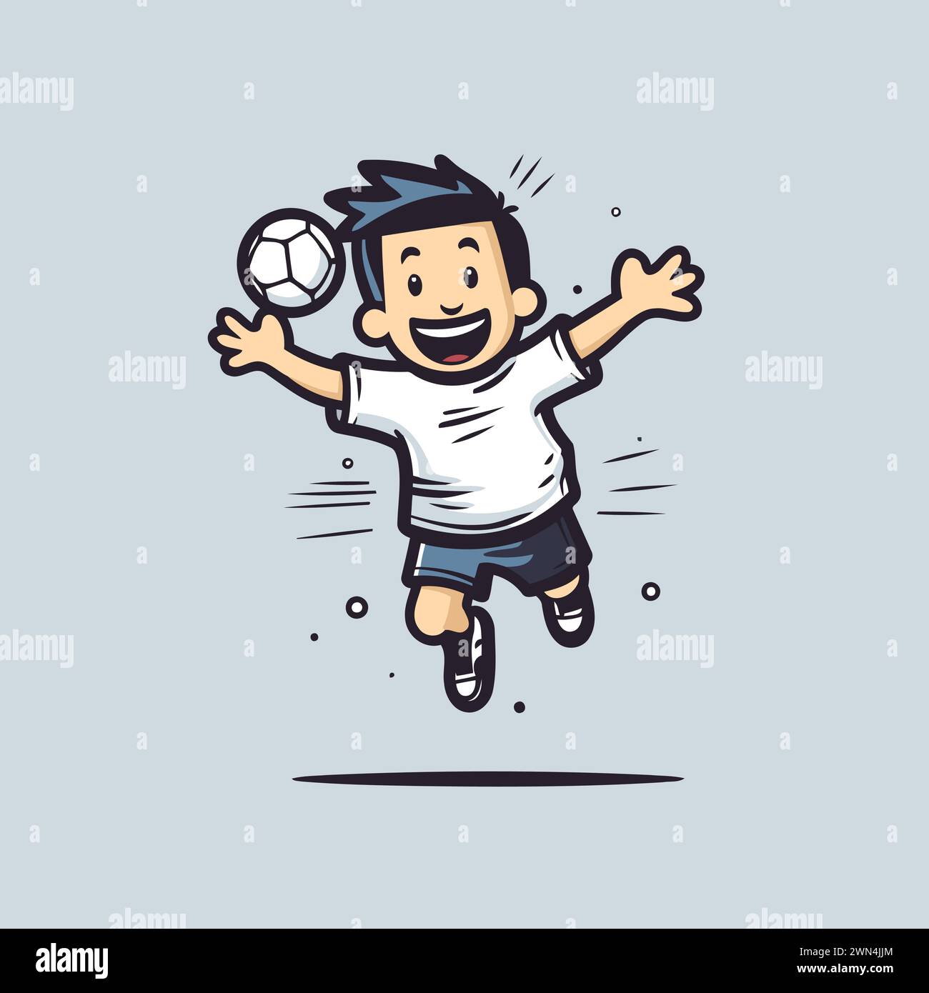 Jumping kick Stock Vector Images - Alamy