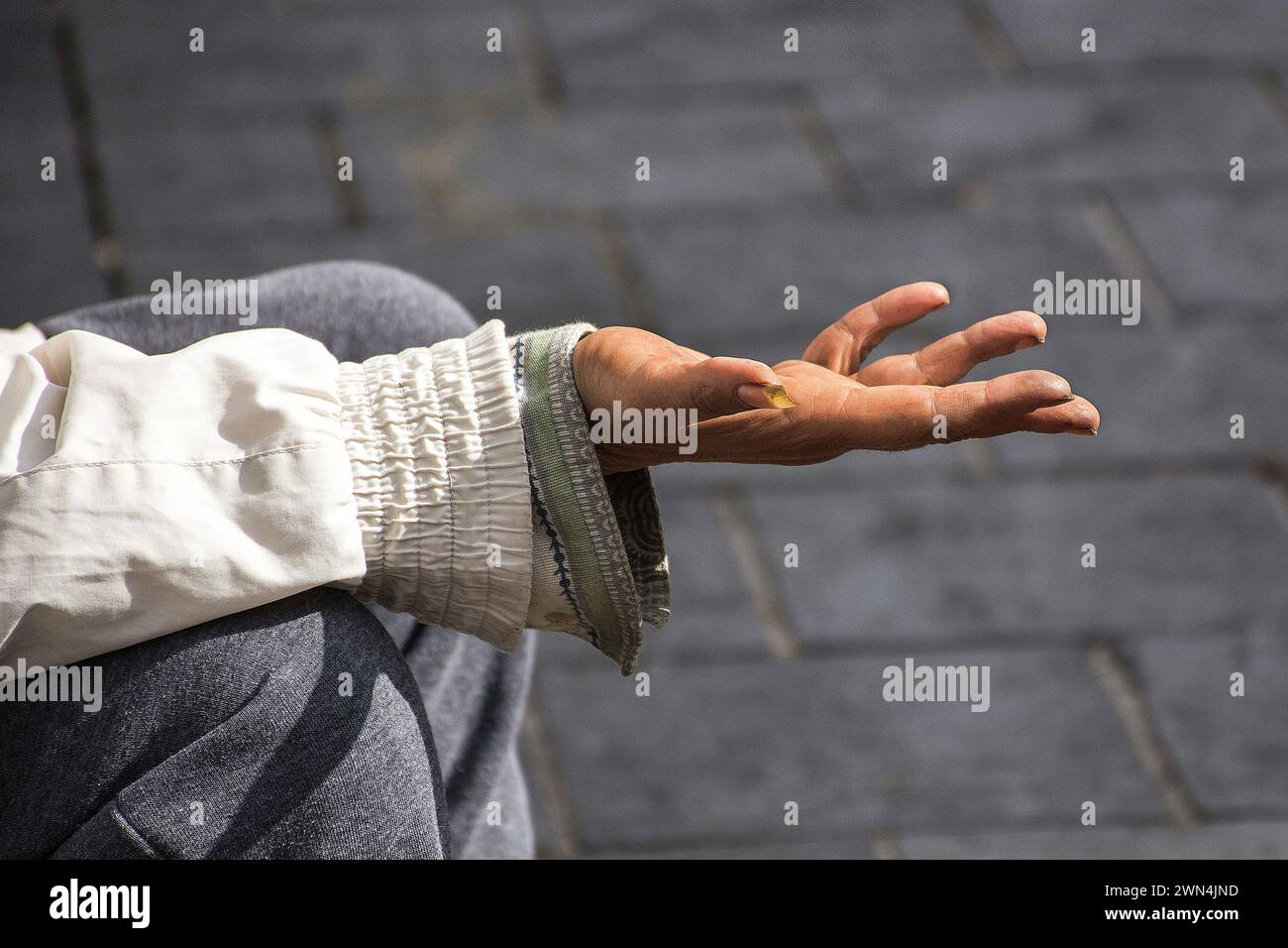 Upturned hand hi-res stock photography and images - Alamy