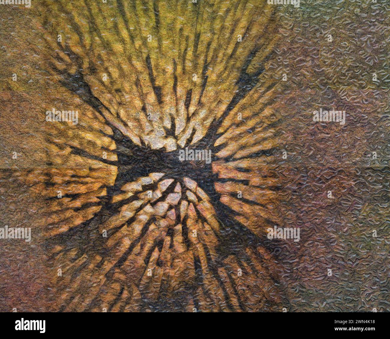 Psychedelic abstract photo illustration collage of vibrant colors and ...