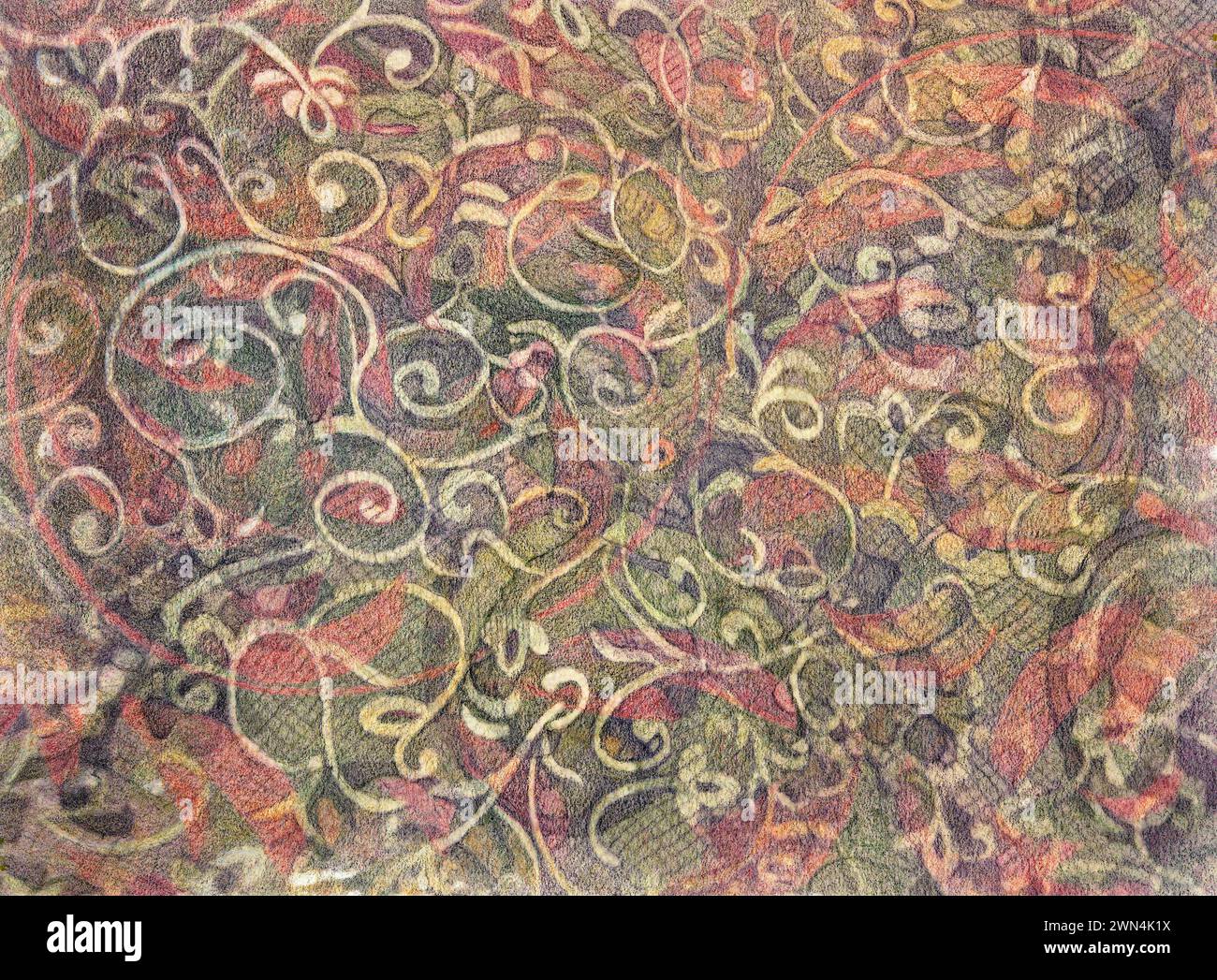 Abstract photo illustration collage background of random, vibrant ...