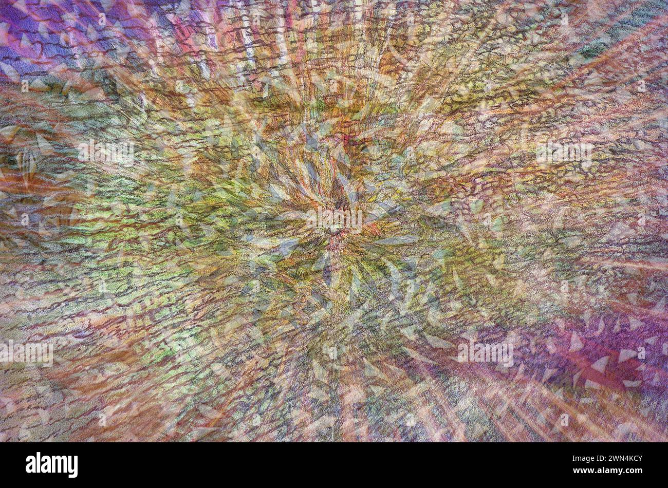 Abstract photo illustration collage background of random, vibrant ...