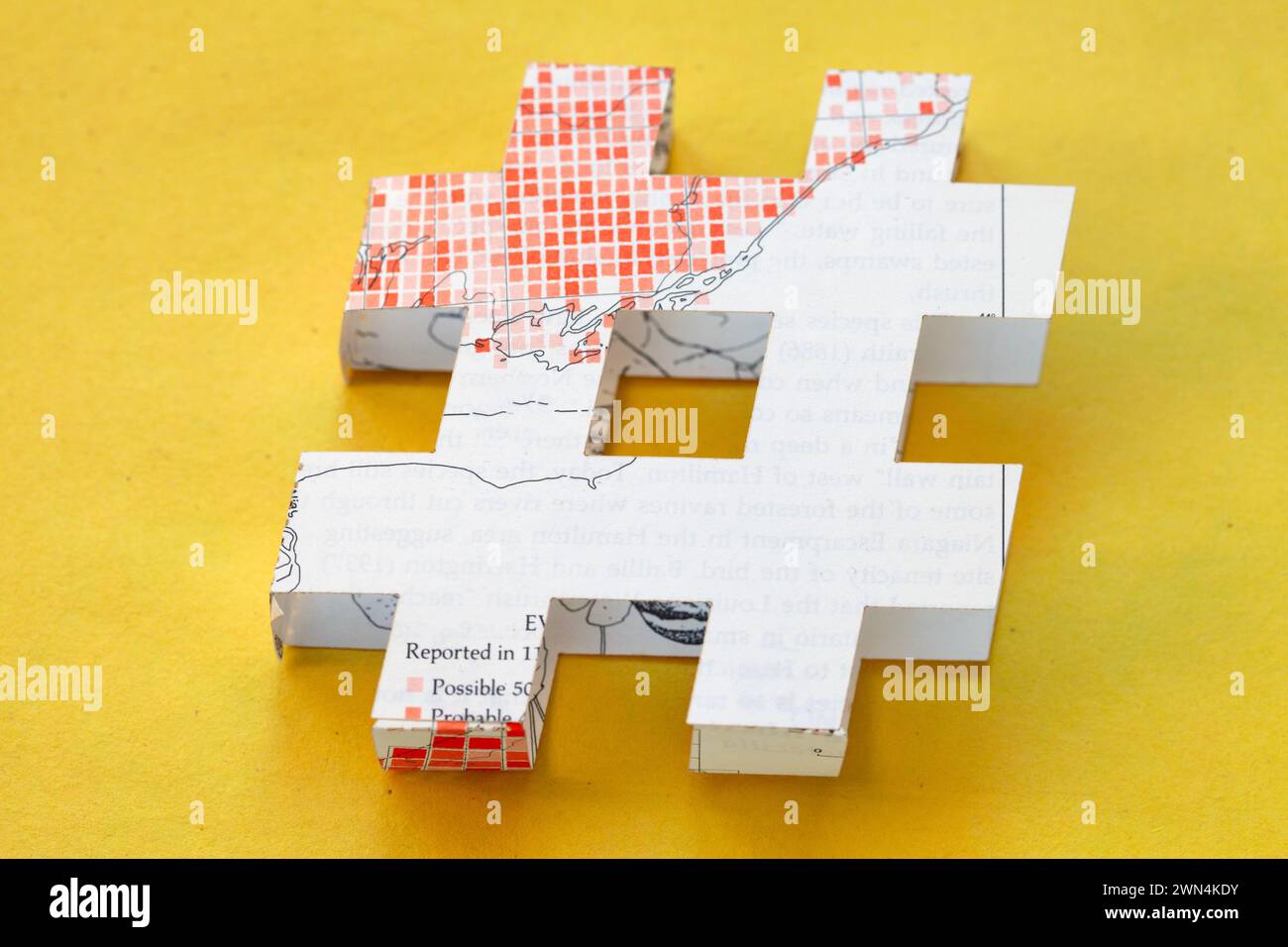 cut paper hashtag symbol Stock Photo - Alamy