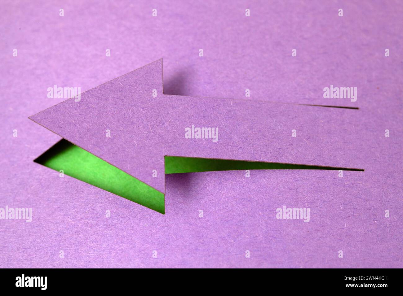 arrow shape cut in paper , design template Stock Photo - Alamy