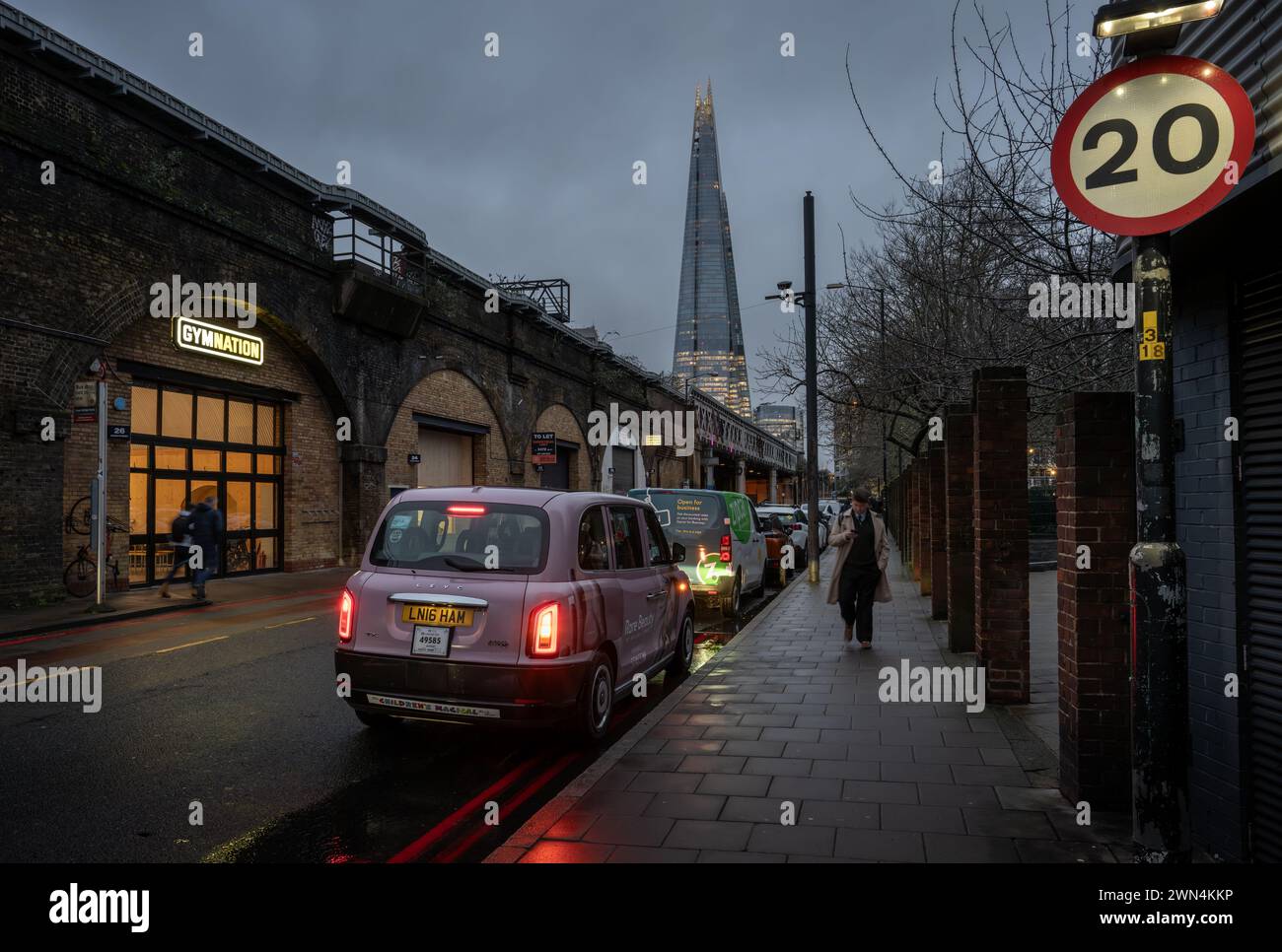 Southwark, London, UK: Druid Street alongside the London Bridge to ...