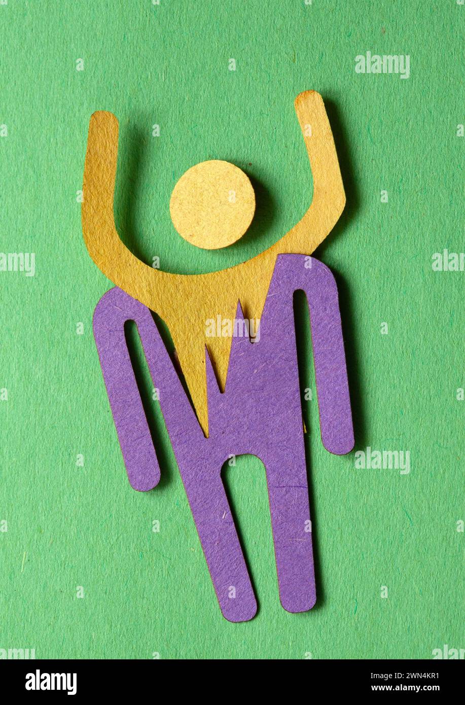 act of rebellion, cut paper illustration of rebirth concept Stock Photo ...