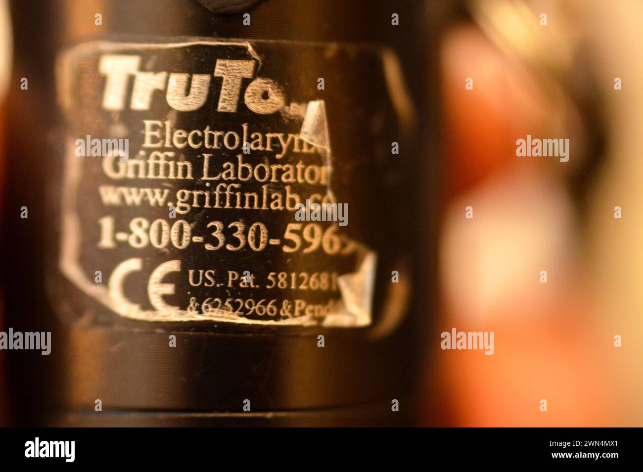 Giza, Egypt, February 26 2024: Griffin laboratory TruTone electrolarynx ...