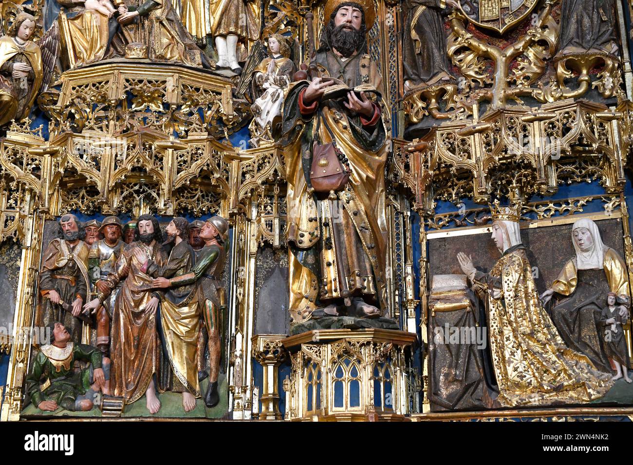 Cartuja de Santa Maria de Miraflores, gothic 15th century. Main ...