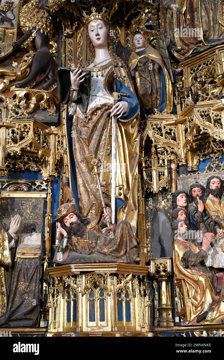 Cartuja de Santa Maria de Miraflores, gothic 15th century. Main ...