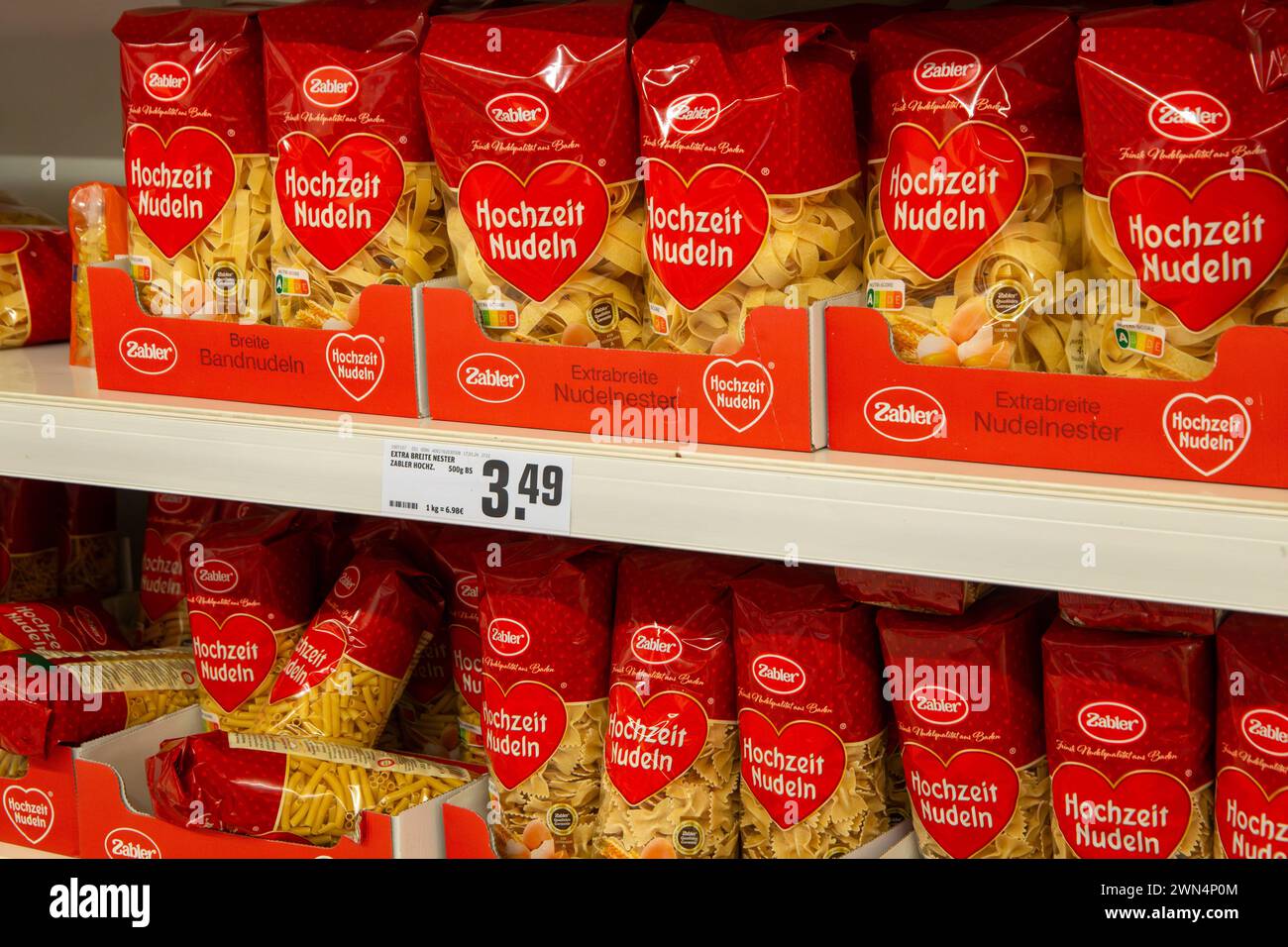 Februar 2024: Nudeln von ZABLER im Supermarkt *** February 2024 Pasta ...