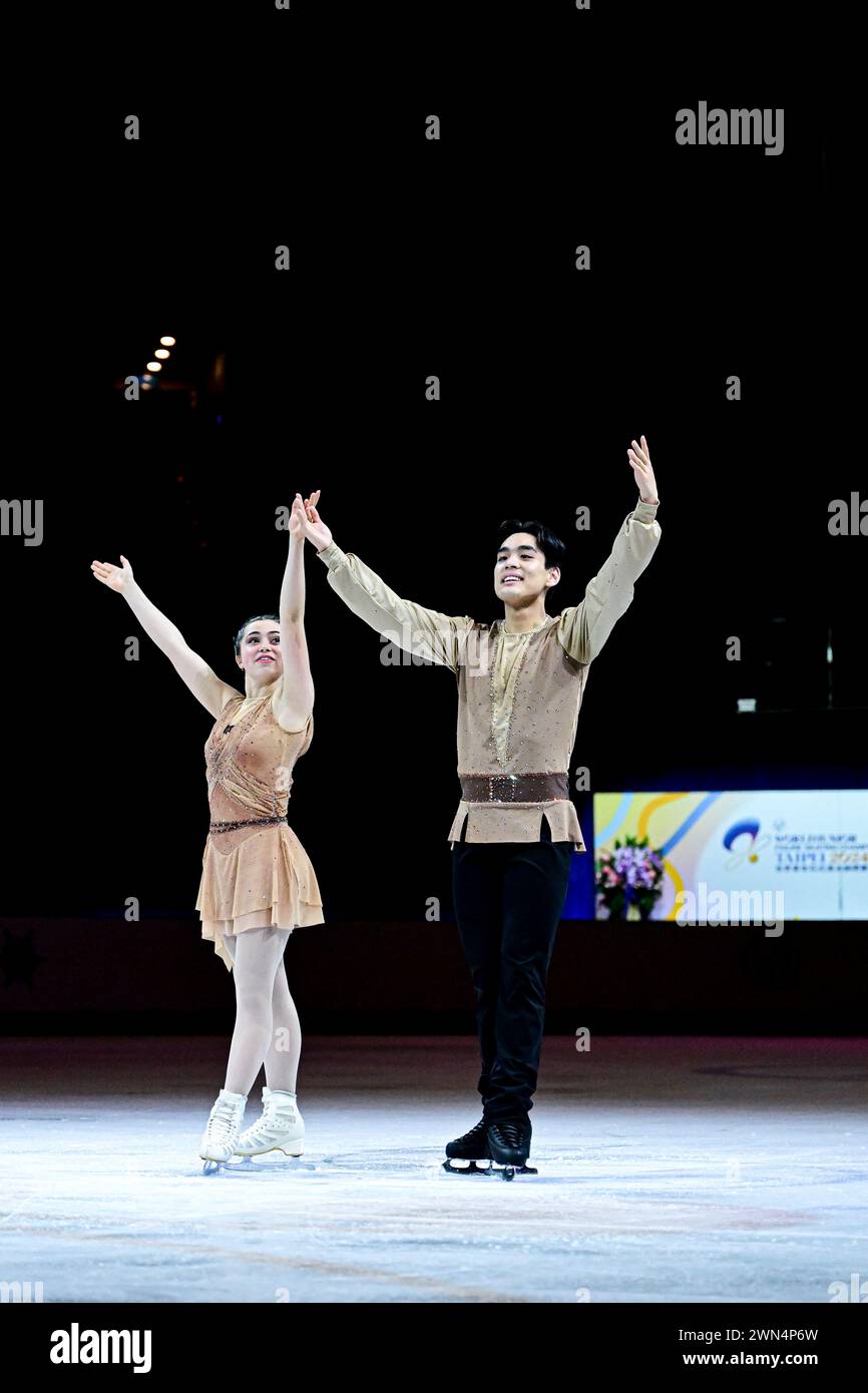 Junior Pairs Awards, Olivia FLORES & Luke WANG (USA) second place ...