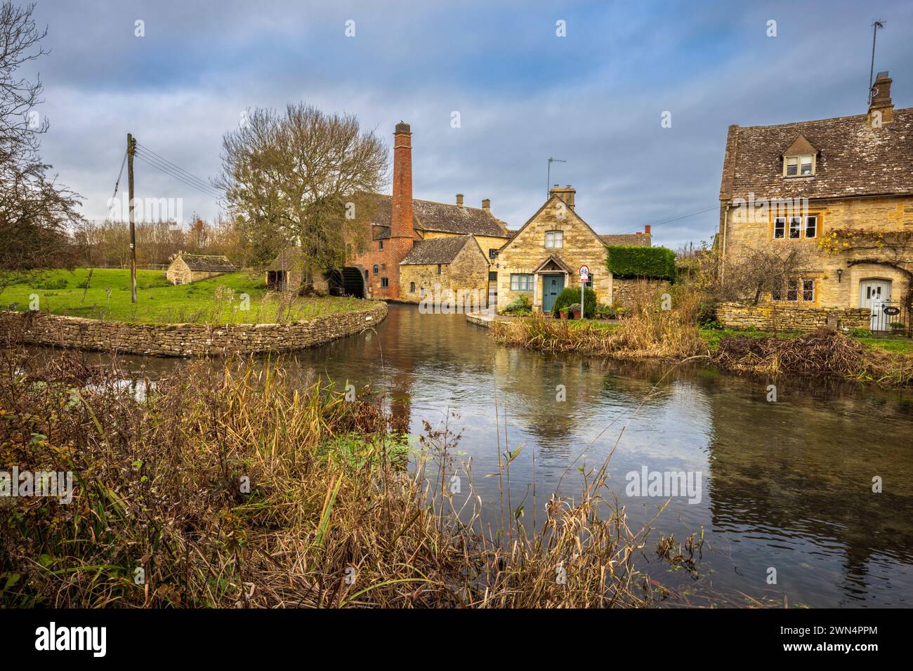 The Old Mill on the River Eye at Lower Slaughter, Cotswolds ...