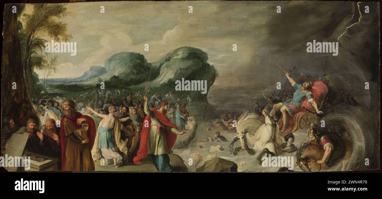 Jews crossing the Red Sea (Exodus 14-21-28) Hans Jordaens III (circa ...