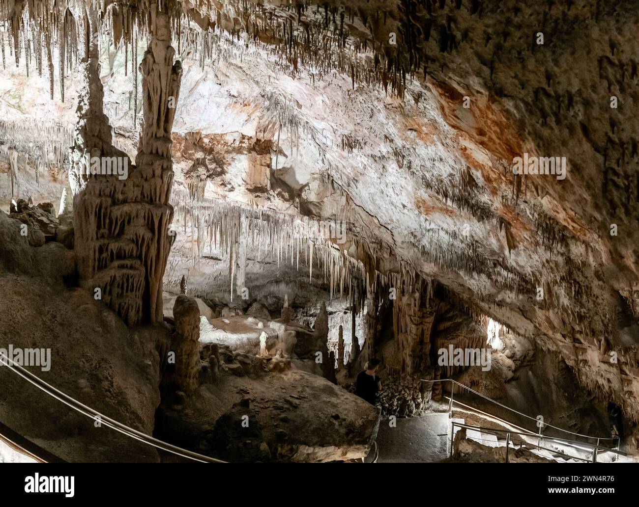 Porto Cristo, Spain - 23 January, 2024: view of the rock formations ...