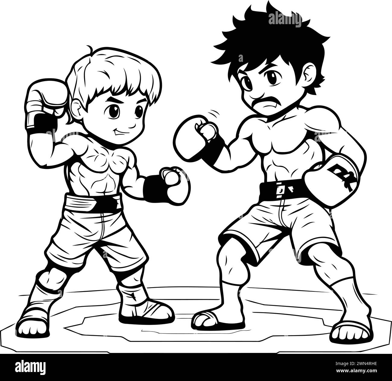 Fighter characters Cut Out Stock Images & Pictures - Alamy