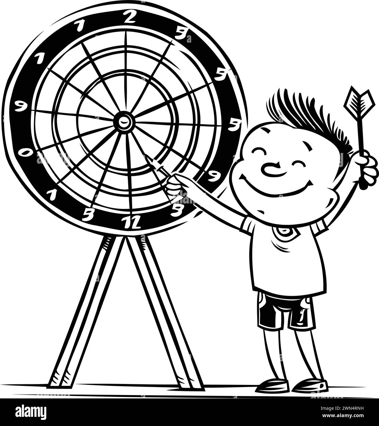 Dartboard game Stock Vector Images - Alamy