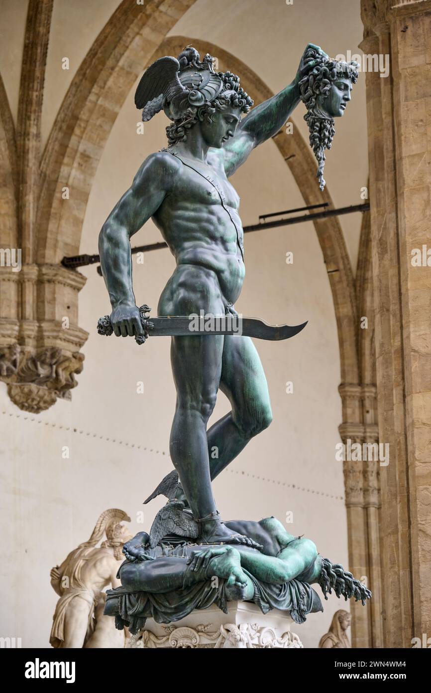 Perseus with the head of Medusa, Perseo con la testa di Medusa, Palazzo ...