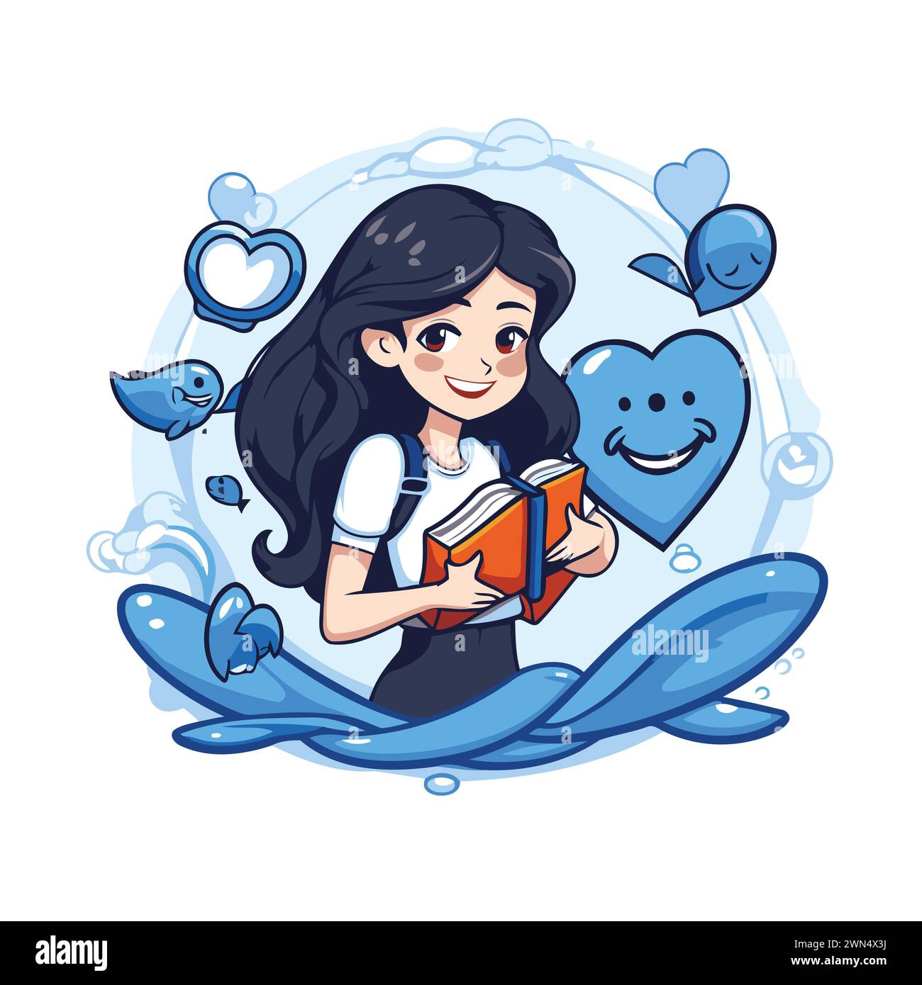 Sea reading Stock Vector Images - Alamy