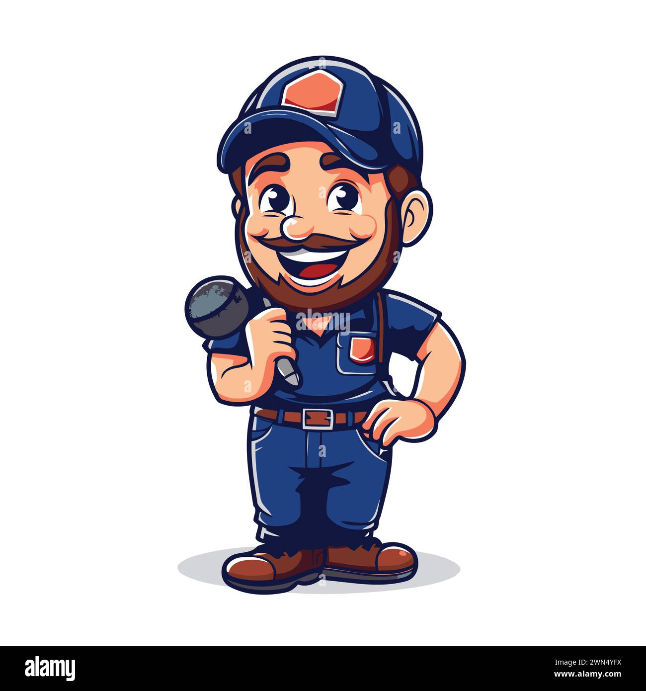 Cartoon security guard hi-res stock photography and images - Alamy
