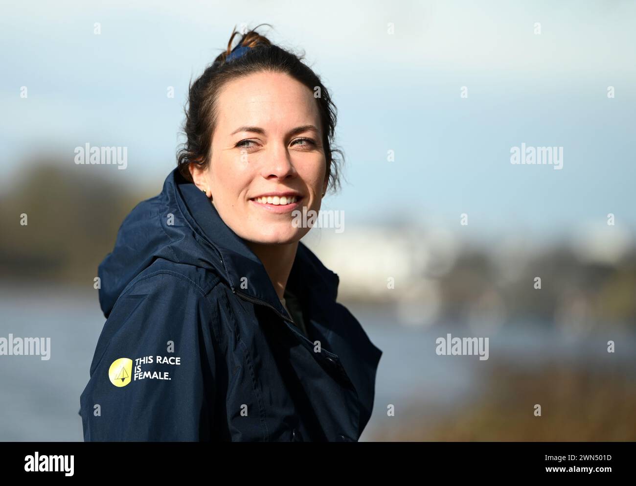 Hamburg, Germany. 29th Feb, 2024. Sailor Susann Beucke stands at a ...