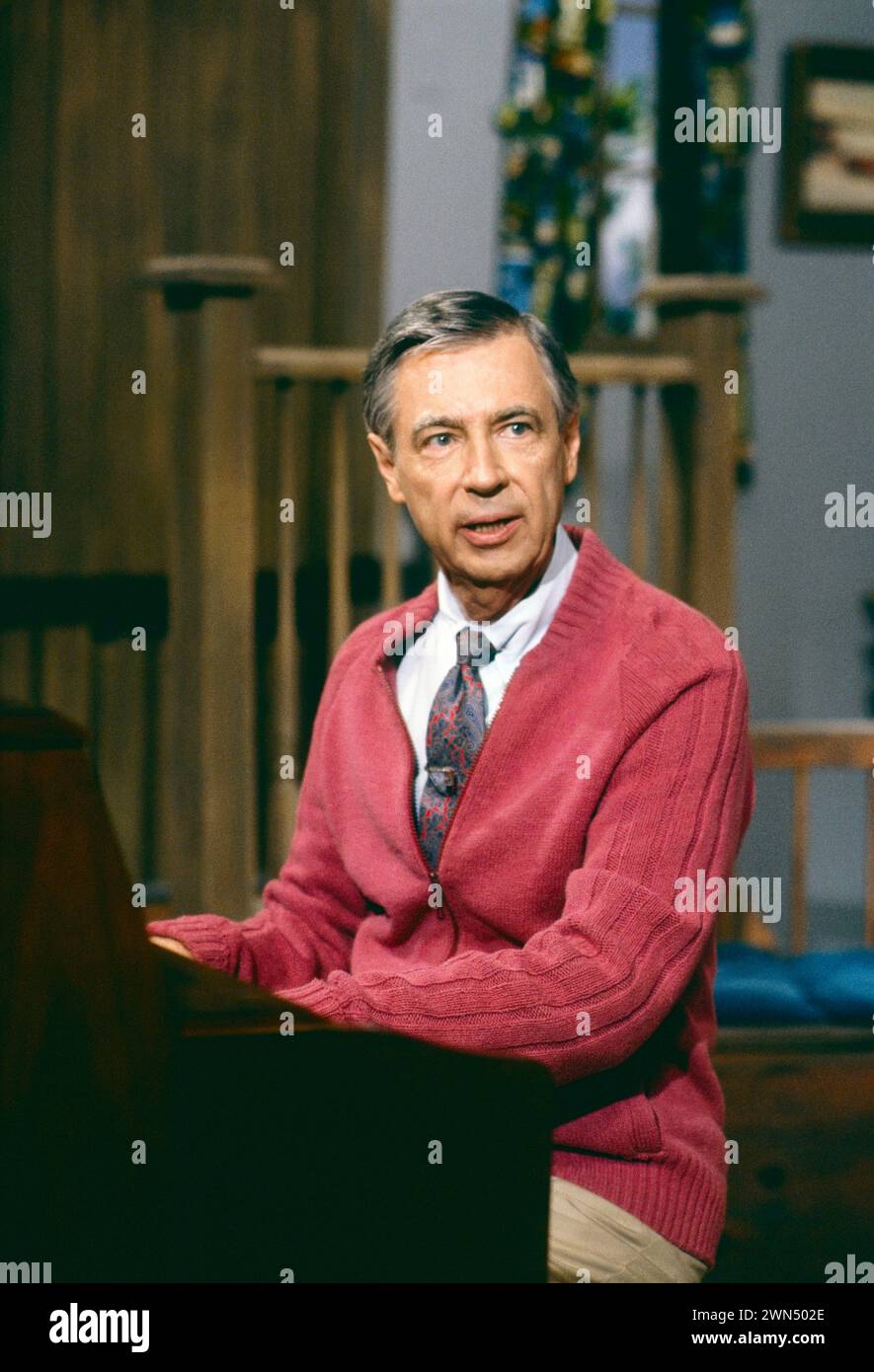 FRED ROGERS OF PUBLIC TV'S "MISTER ROGERS' NEIGHBORHOOD Stock Photo - Alamy
