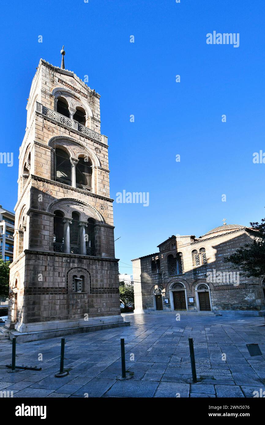 Athens, Greece - old church Agia Triada with separatet bell tower Stock Photo - Alamy