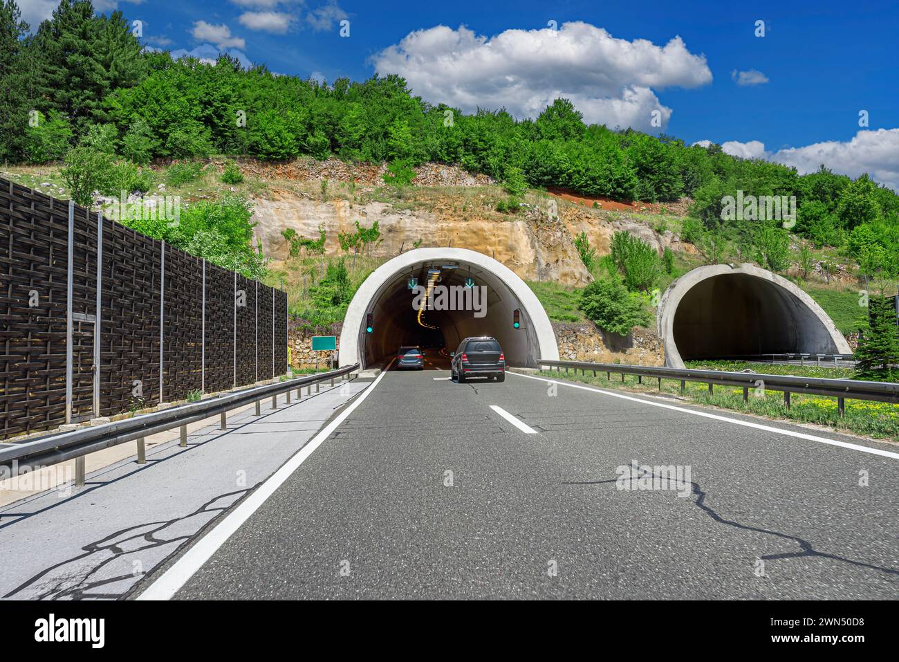 Highway bridge tunnel entrance on hi-res stock photography and images ...