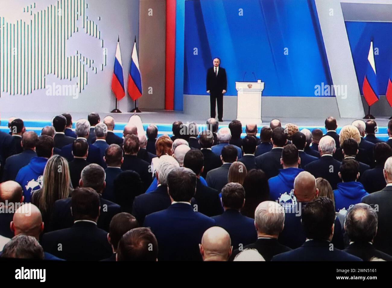 St. Petersburg, Russia. 29th Feb, 2024. Russian President Vladimir ...