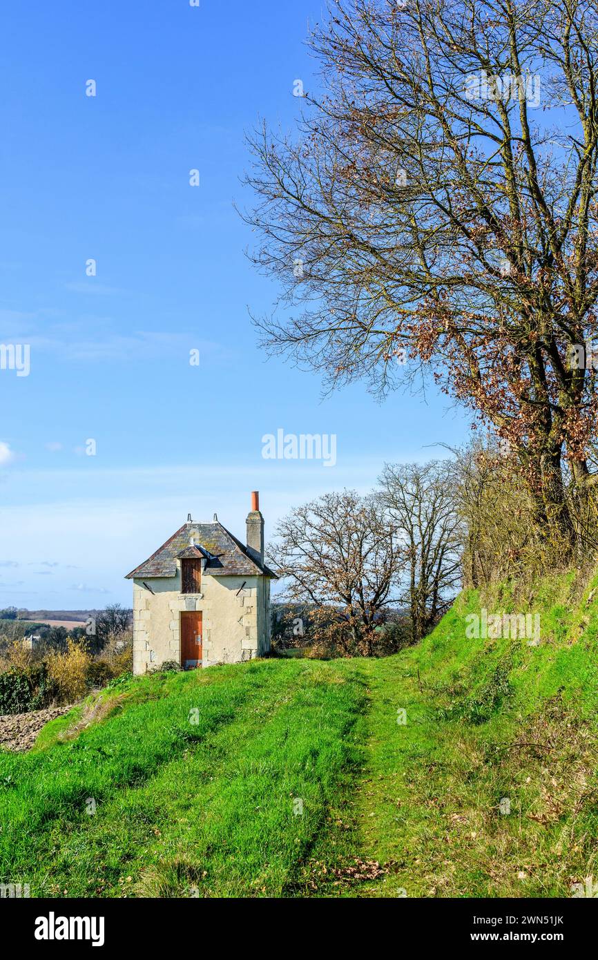 Typical abandoned traditional 'Maison des vignes' / vine worker's ...
