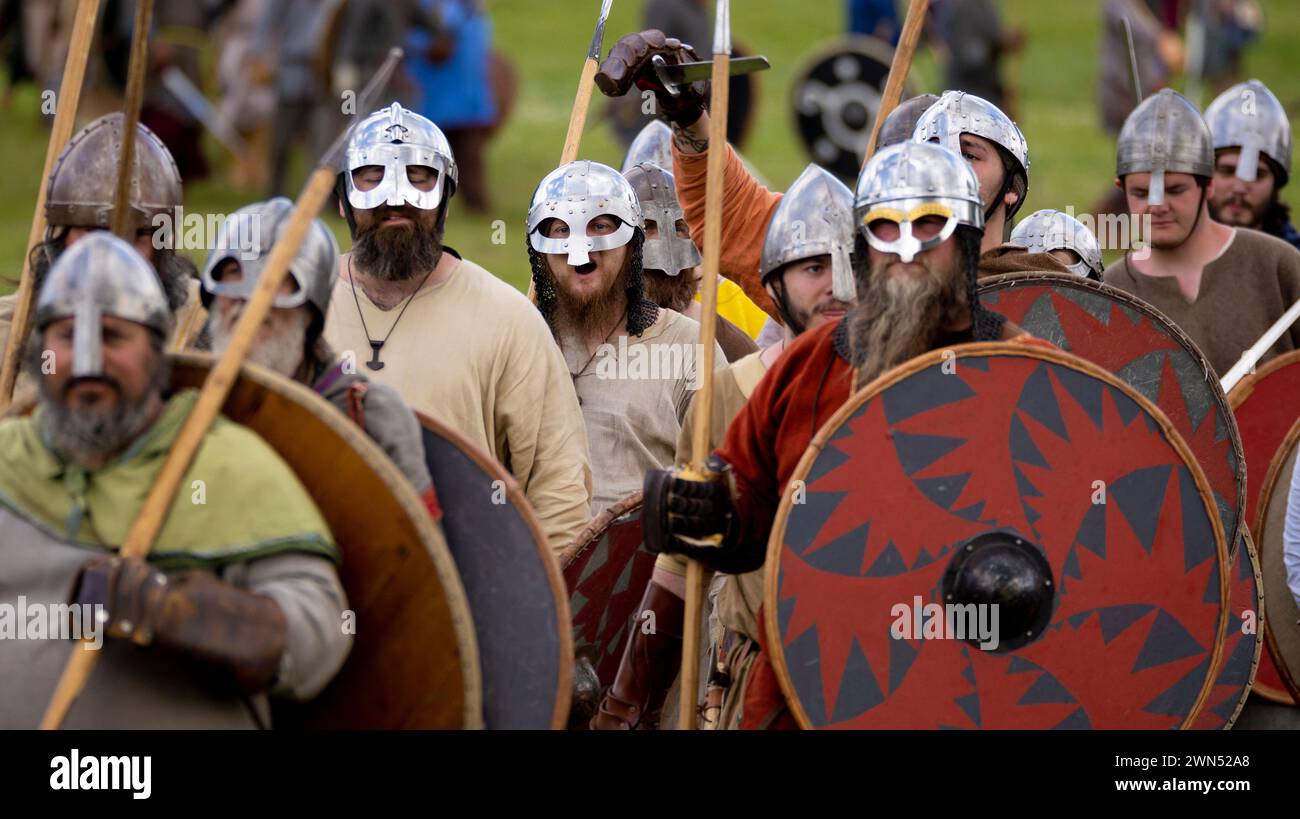 26/06/22 Hundreds of invading ‘Vikings’ and warriors from the ‘Anglo ...