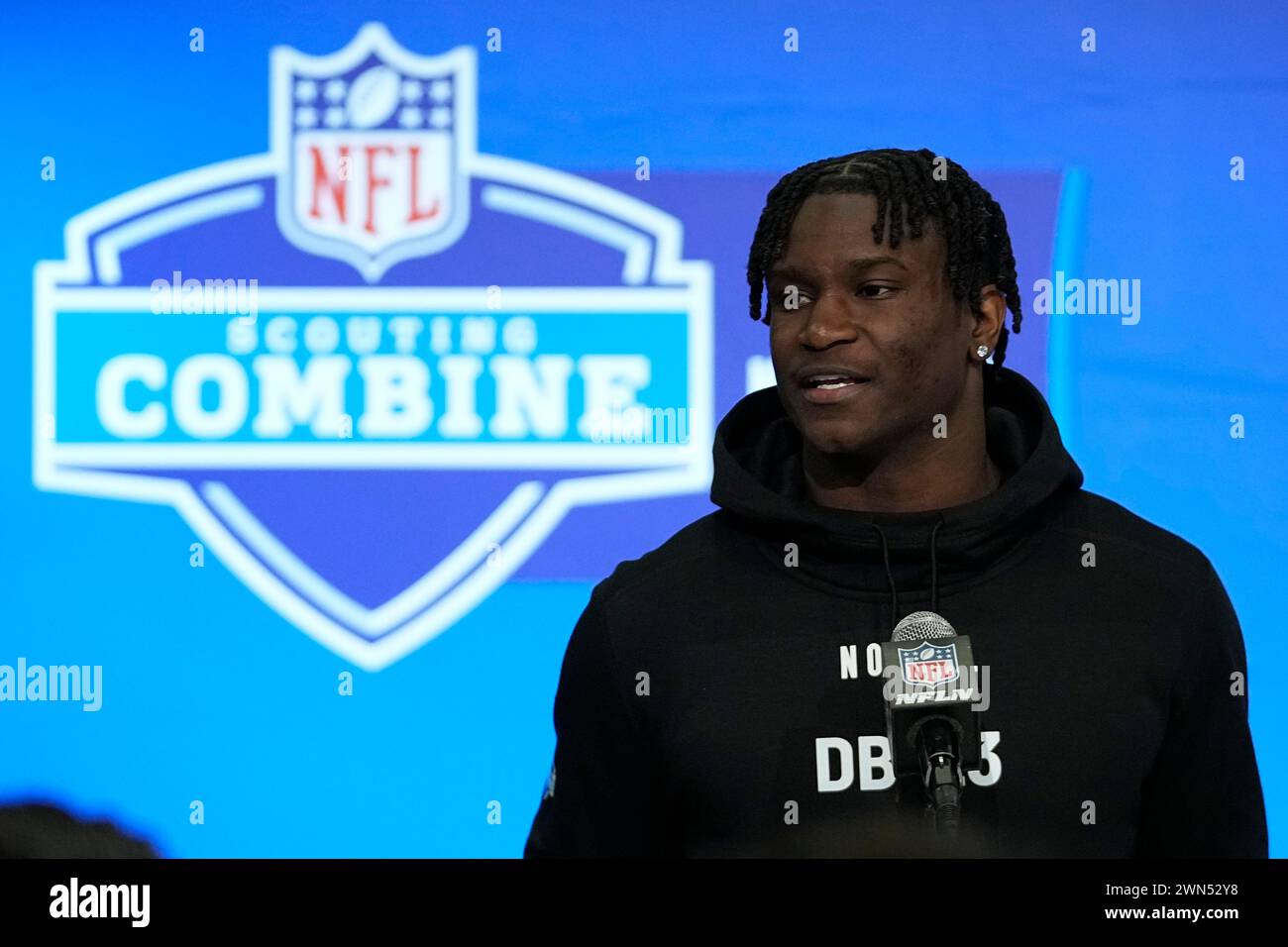 Georgia defensive back Kamari Lassiter speaks during a news conference ...