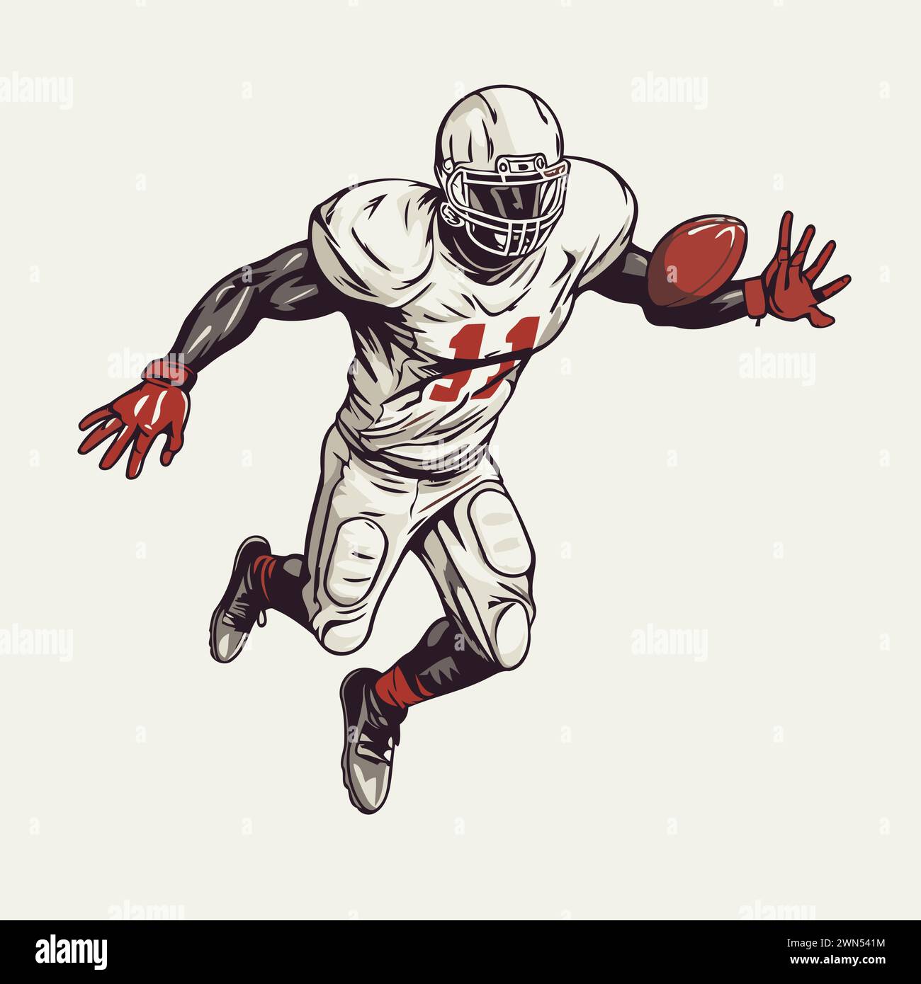 Quarterback running Stock Vector Images - Alamy