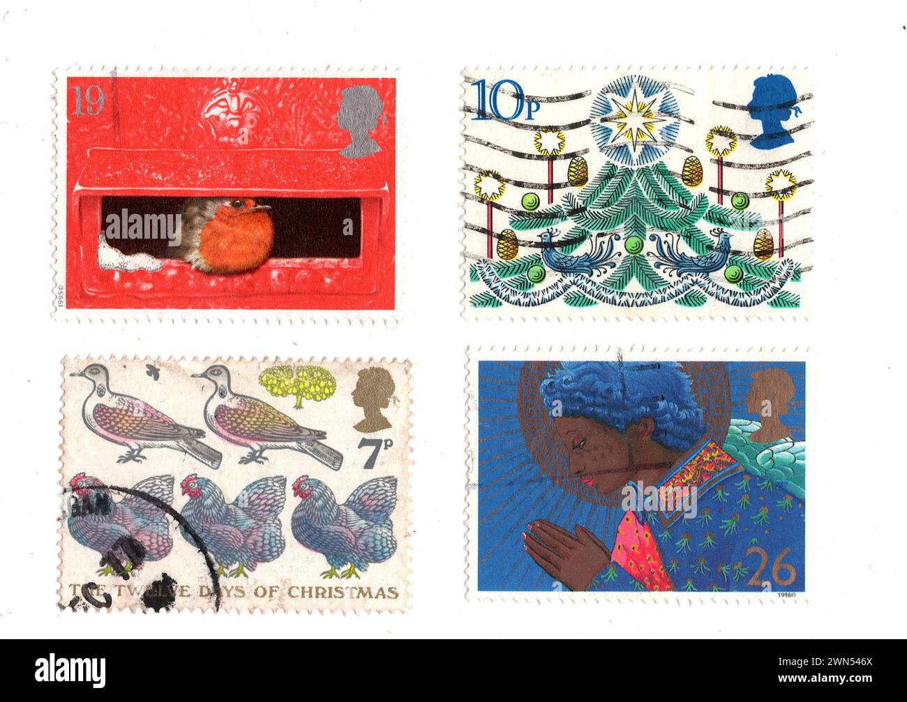 Christmas stamps queen Cut Out Stock Images & Pictures - Alamy