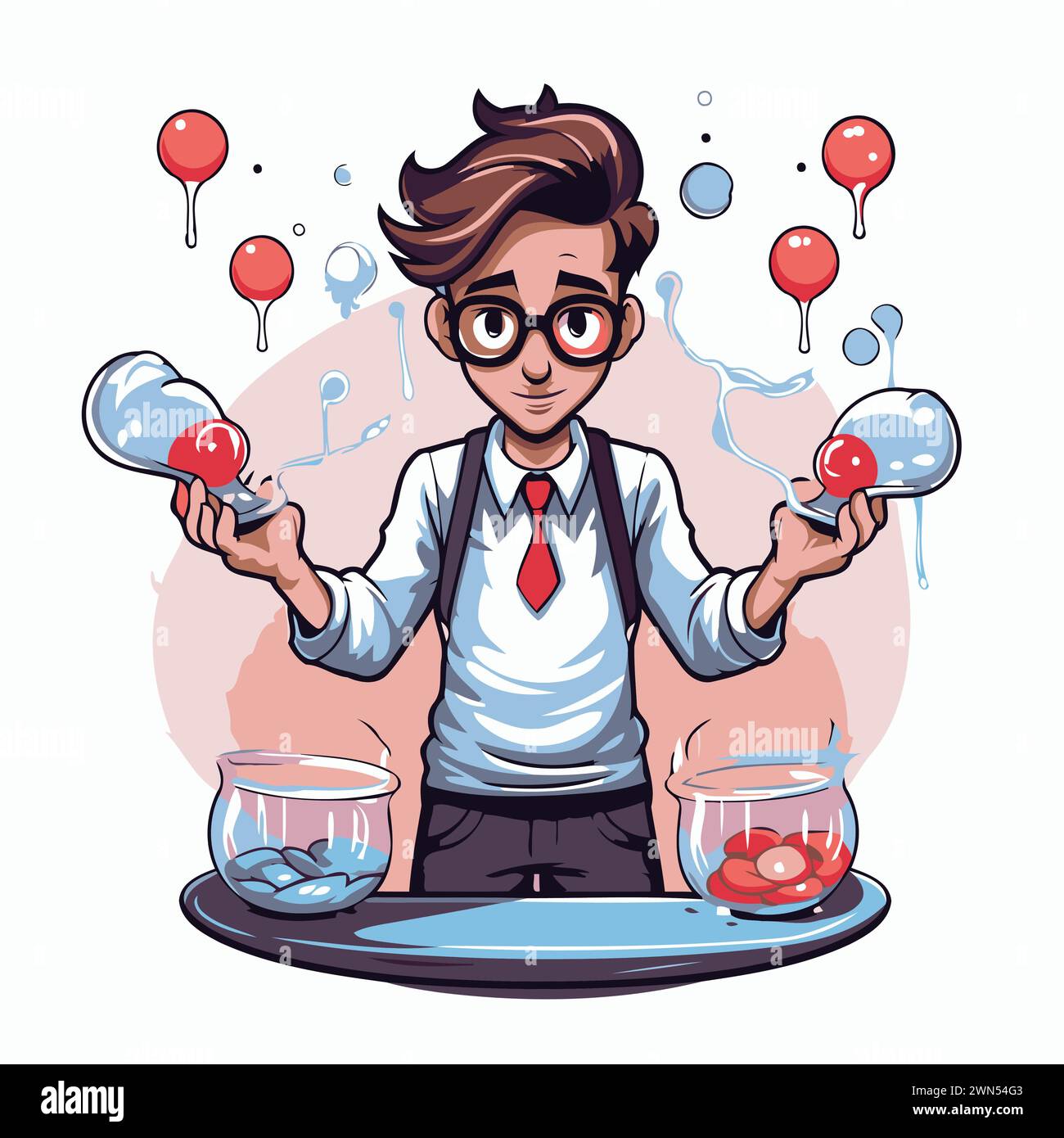 Scientist laboratory suit Stock Vector Images - Alamy