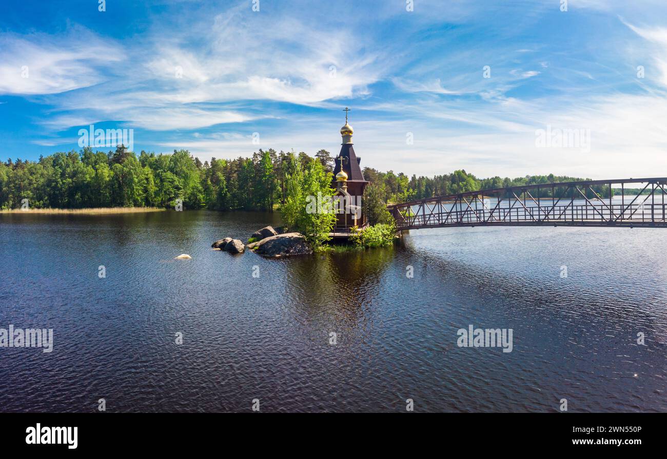 Orthodox church near river cloudy hi-res stock photography and images ...