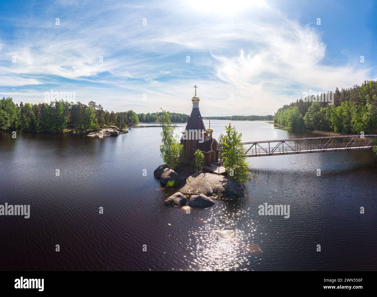 Orthodox church near river cloudy hi-res stock photography and images ...