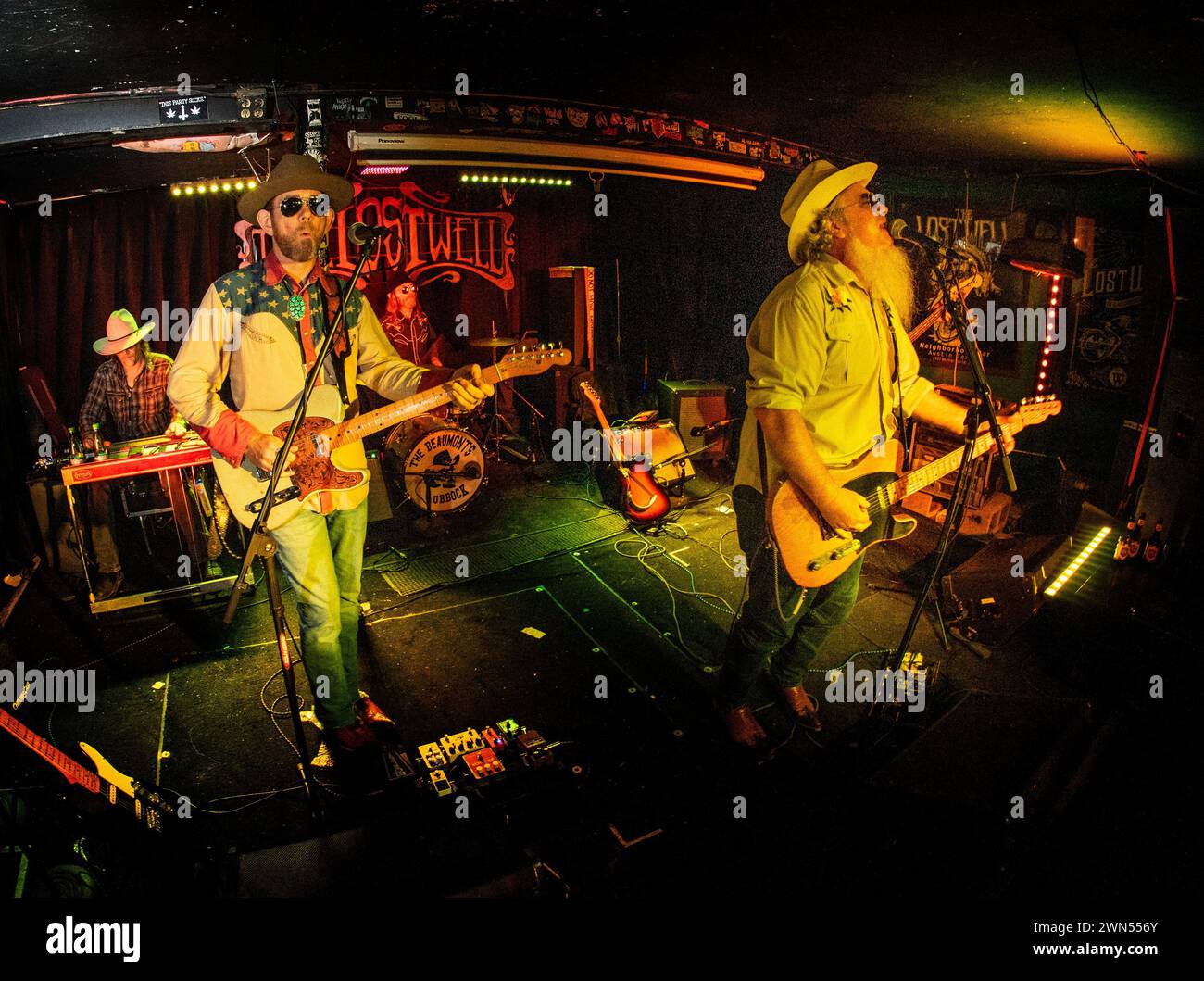 The band DIE SPITZ performs at the FarOut Lounge, Austin, Texas Stock ...