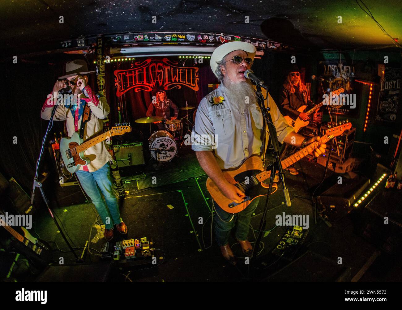 The band DIE SPITZ performs at the FarOut Lounge, Austin, Texas Stock ...