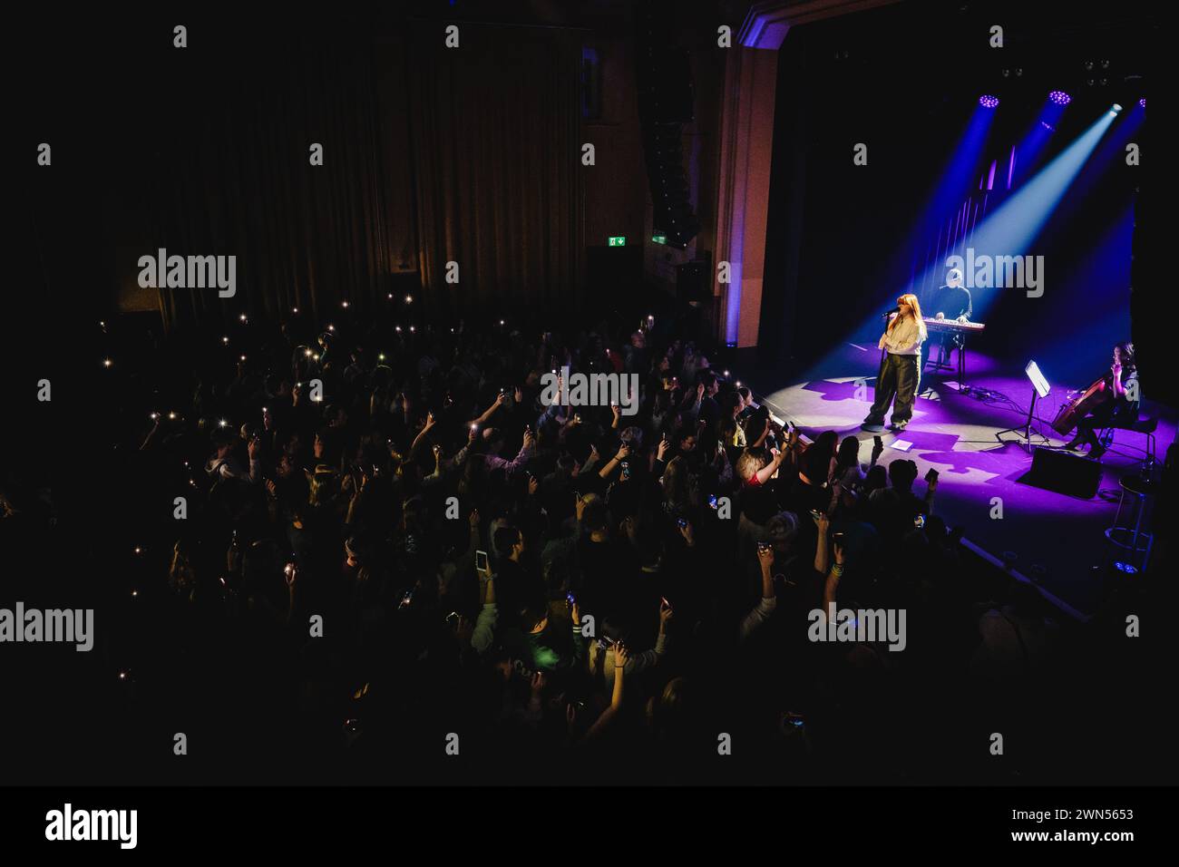 Bern, Switzerland. 28th, February 2024. The German singer Loi performs ...