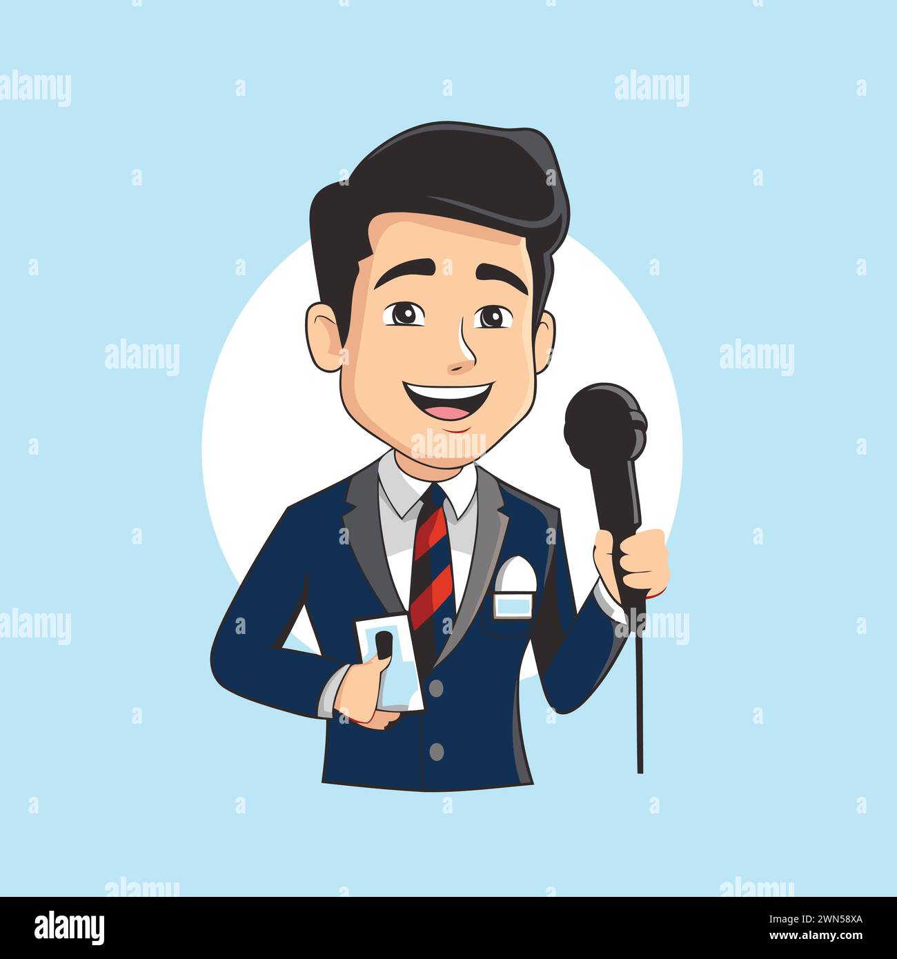 Journalists vector vectors hi-res stock photography and images - Alamy